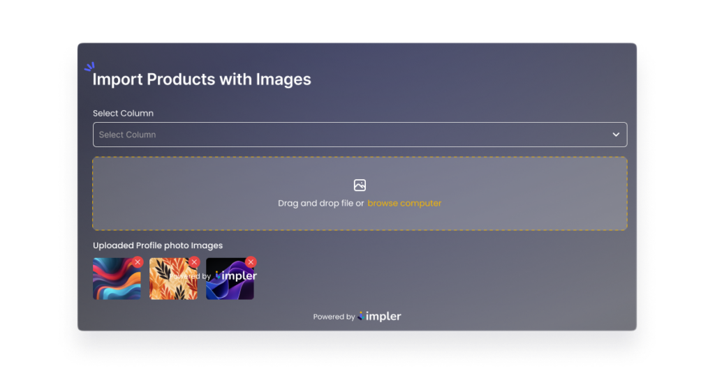 Import Excel With Image - Impler.io