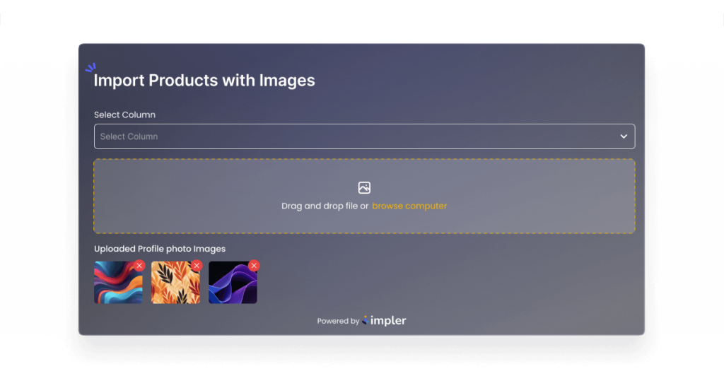Import Excel With Image - Impler.io